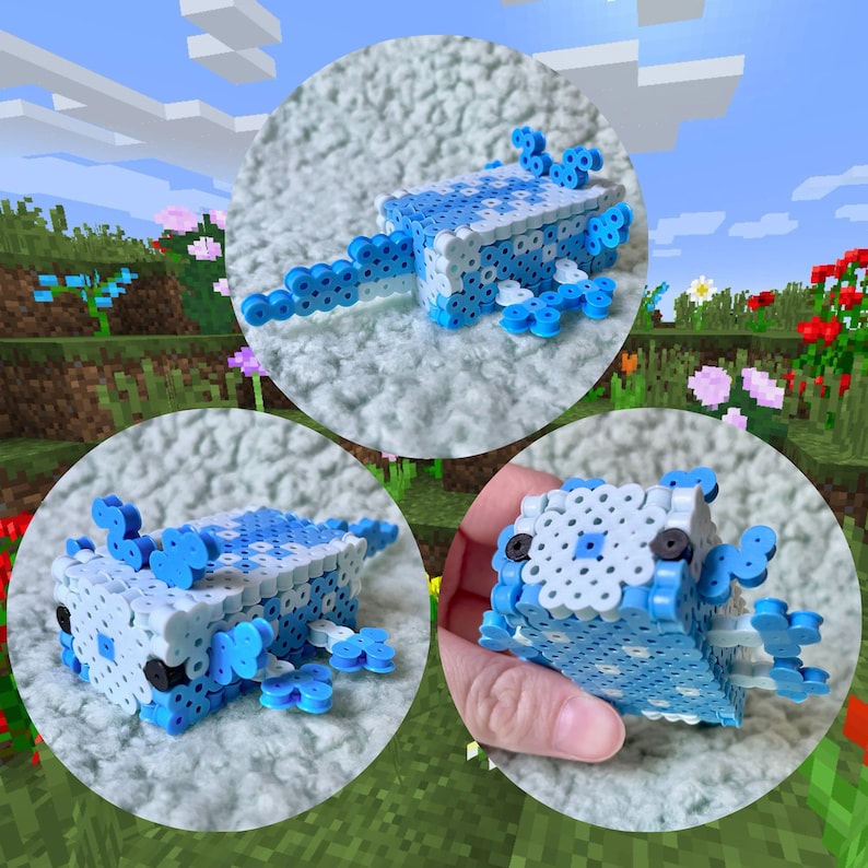 Minecraft Inspired 3D Perler Bead Figured small Animal - Etsy
