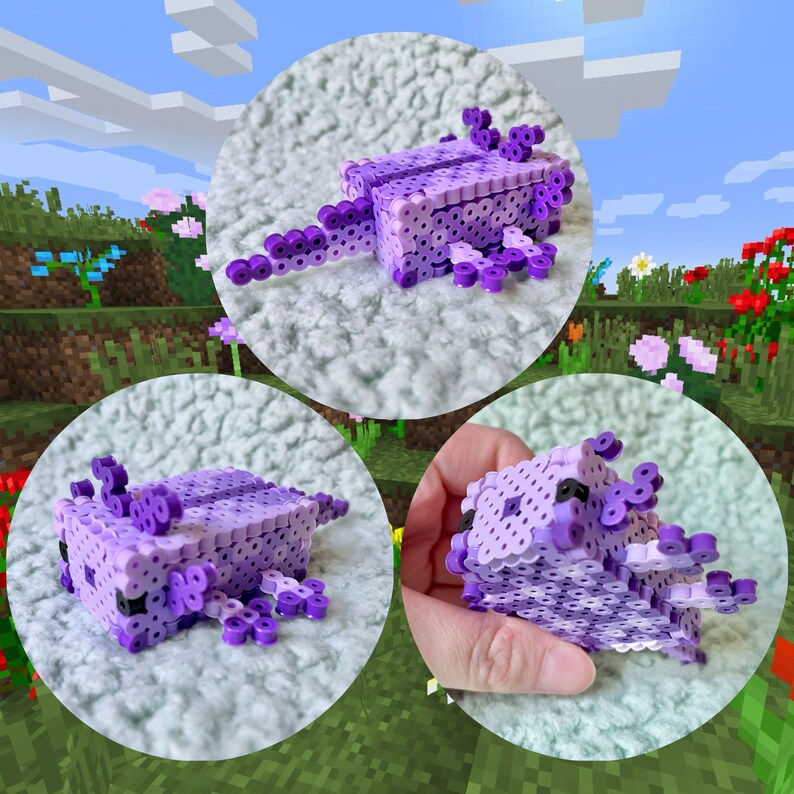 Minecraft Inspired 3D Perler Bead Figured small Animal - Etsy