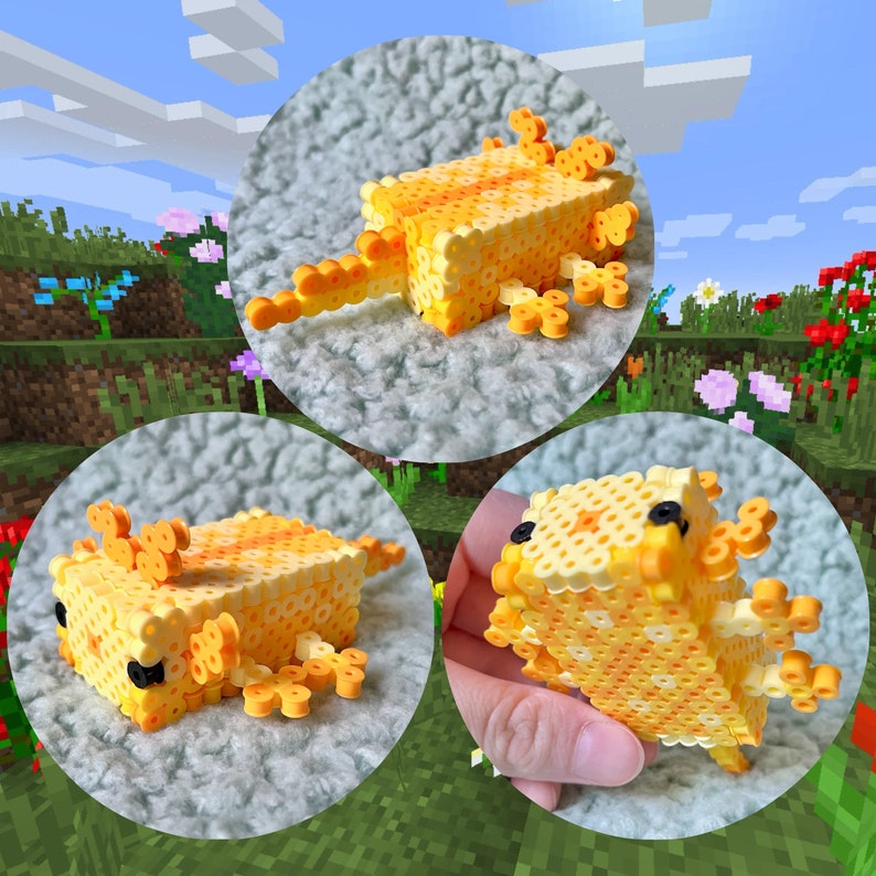 Minecraft Inspired 3D Perler Bead Figured small Animal - Etsy