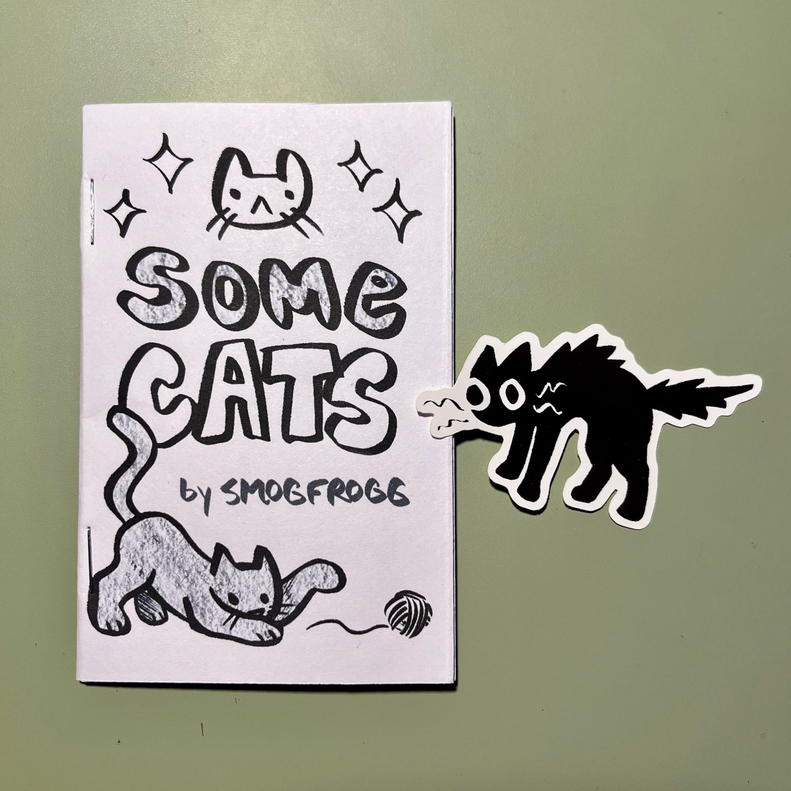 SOME CATS mini-zine Sticker - Etsy