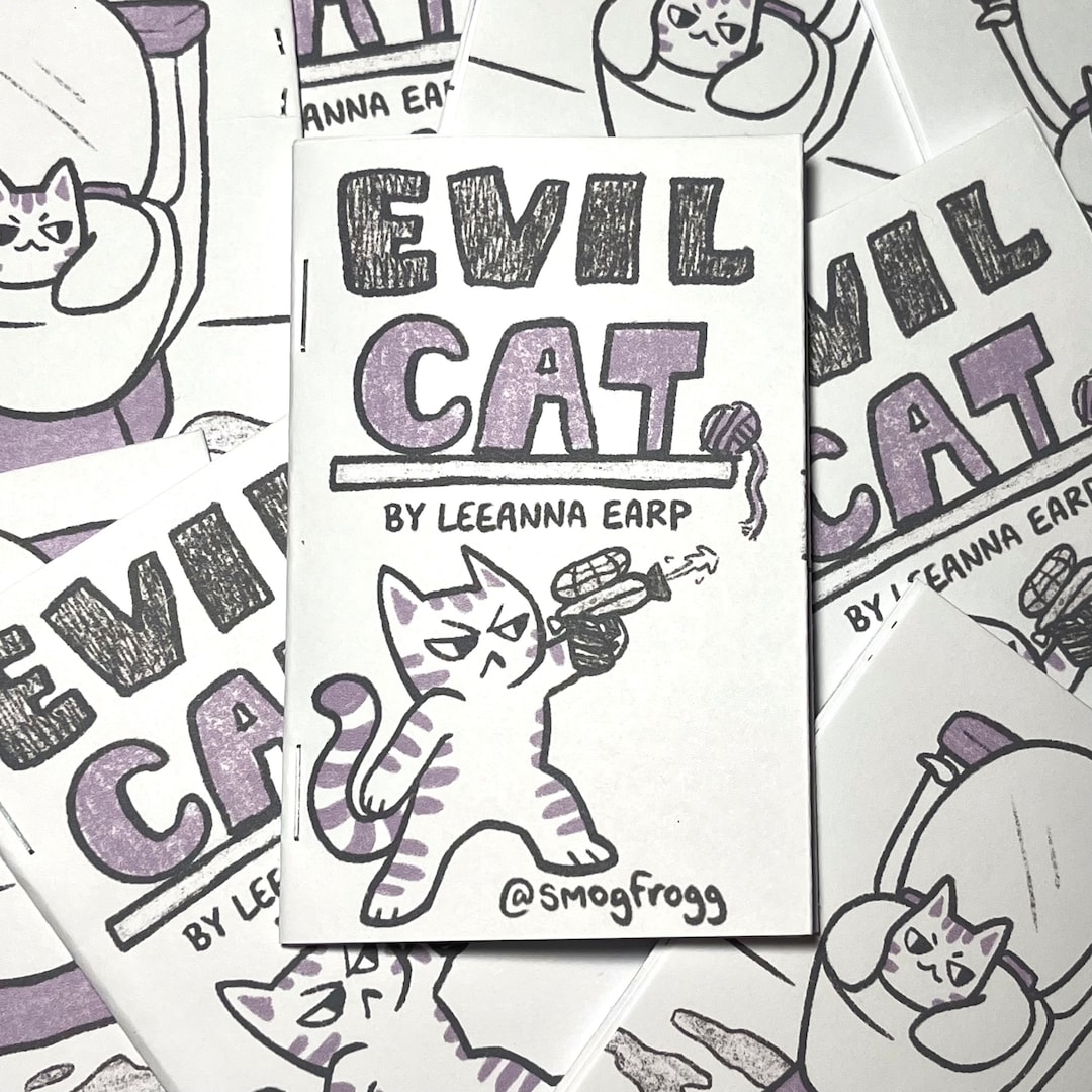 Evil Cat (mini-comic + Sticker) - Etsy