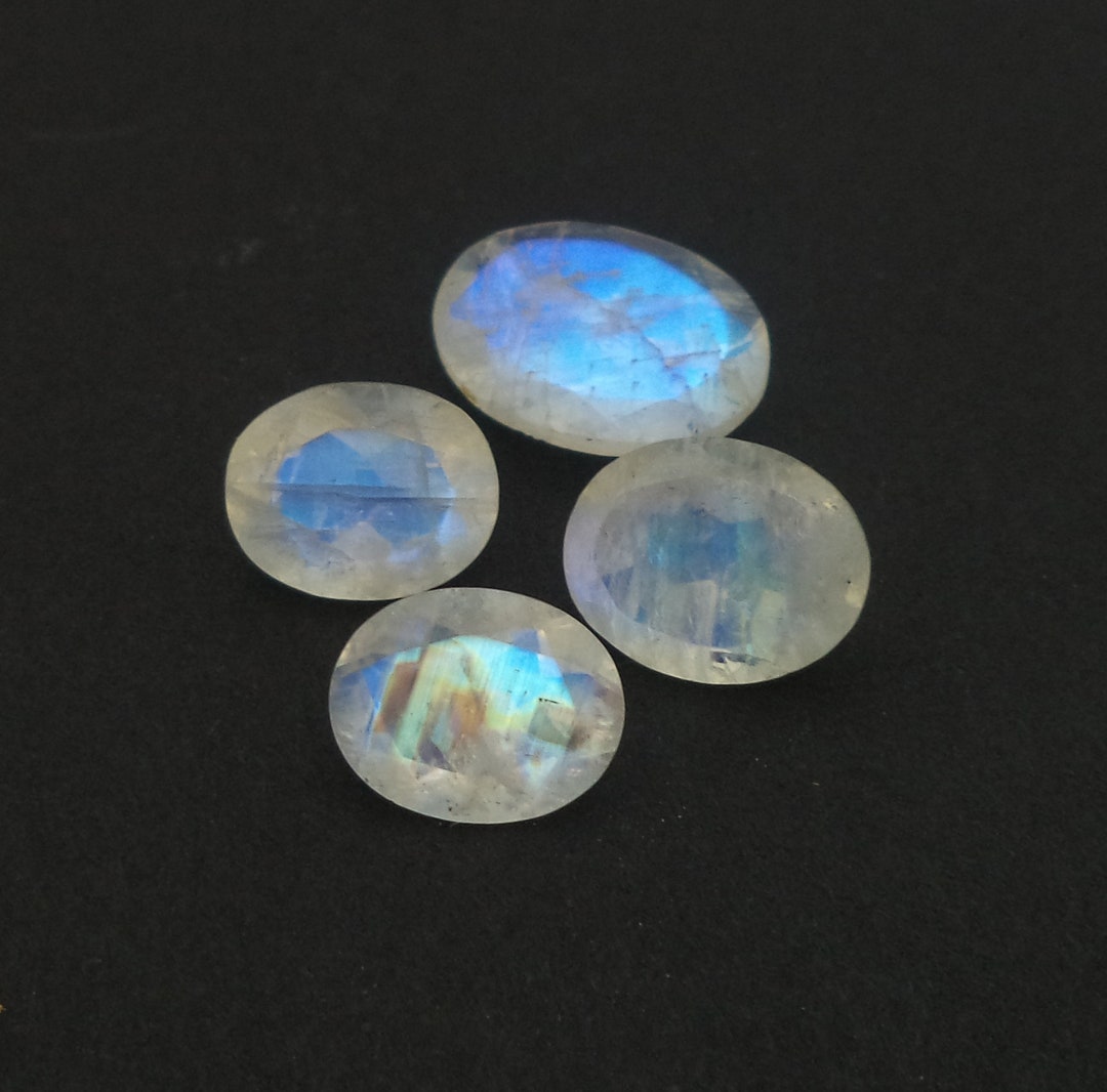 High Quality Natural Rainbow Moonstone, Blue Fire Rainbow Moonstone ...