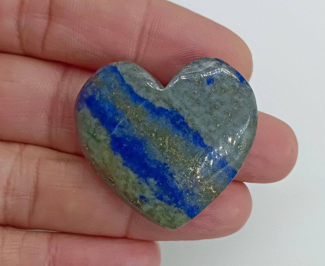 Lapis Heart Stone, Heart Cabochon, Lapis Lazuli Heart Shape Gemstone ...