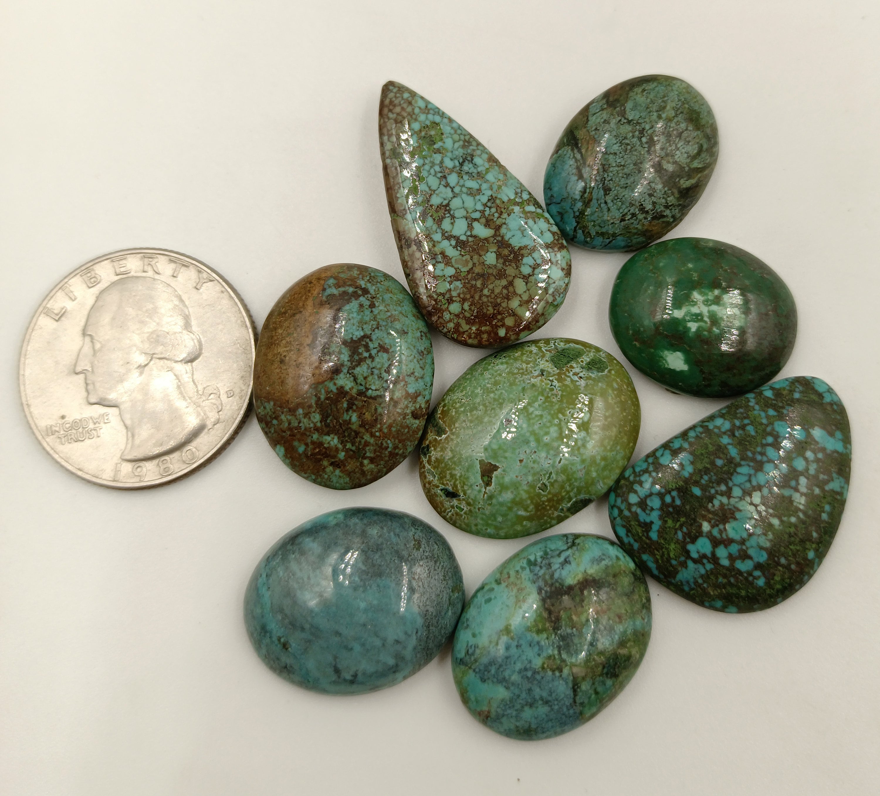 Turquoise Gemstone Natural Turquoise Cabochon 8 Pcs Lot | Etsy