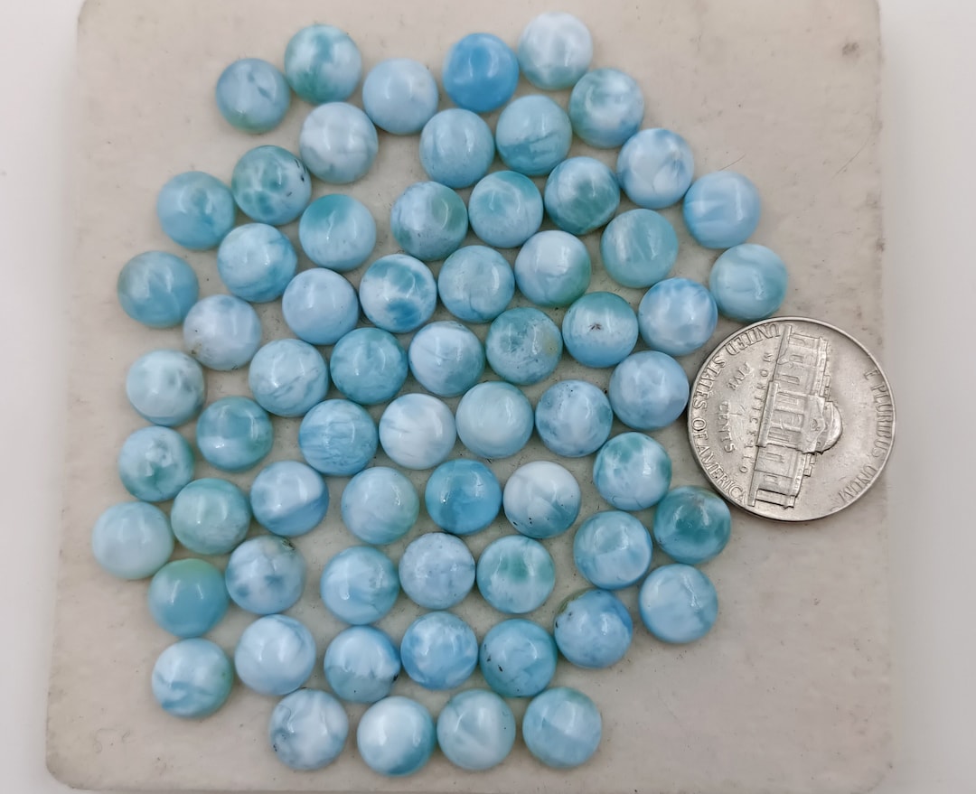 Larimar Round, Natural Larimar, Larimar Gemstone, Natural Larimar ...