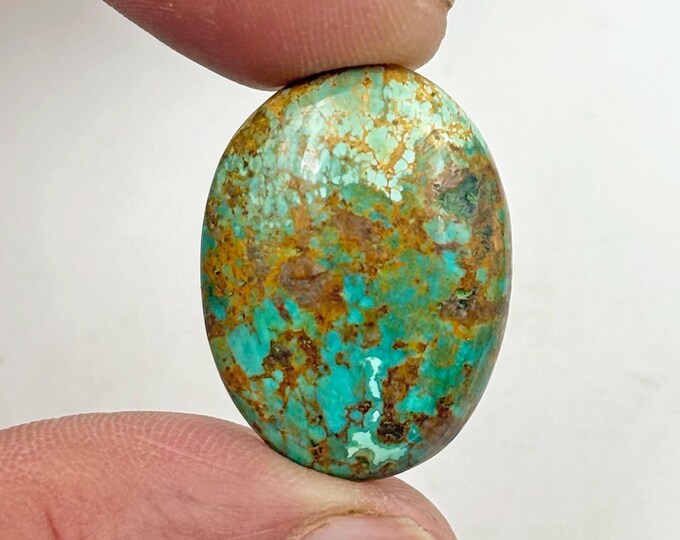 Turquoise Cabochon, Natural Turquoise Gemstone, Original Tibetan Oval ...