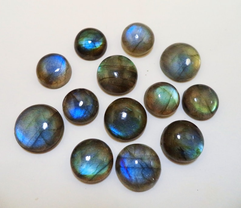 Labradorite Round, Labradorite Round Cabochon, Labradorite Lot, Loose ...