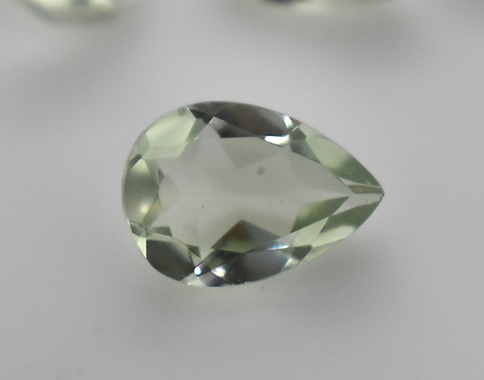 Natural Prasiolite Prasiolite Gemstone Teardrop Prasiolite - Etsy