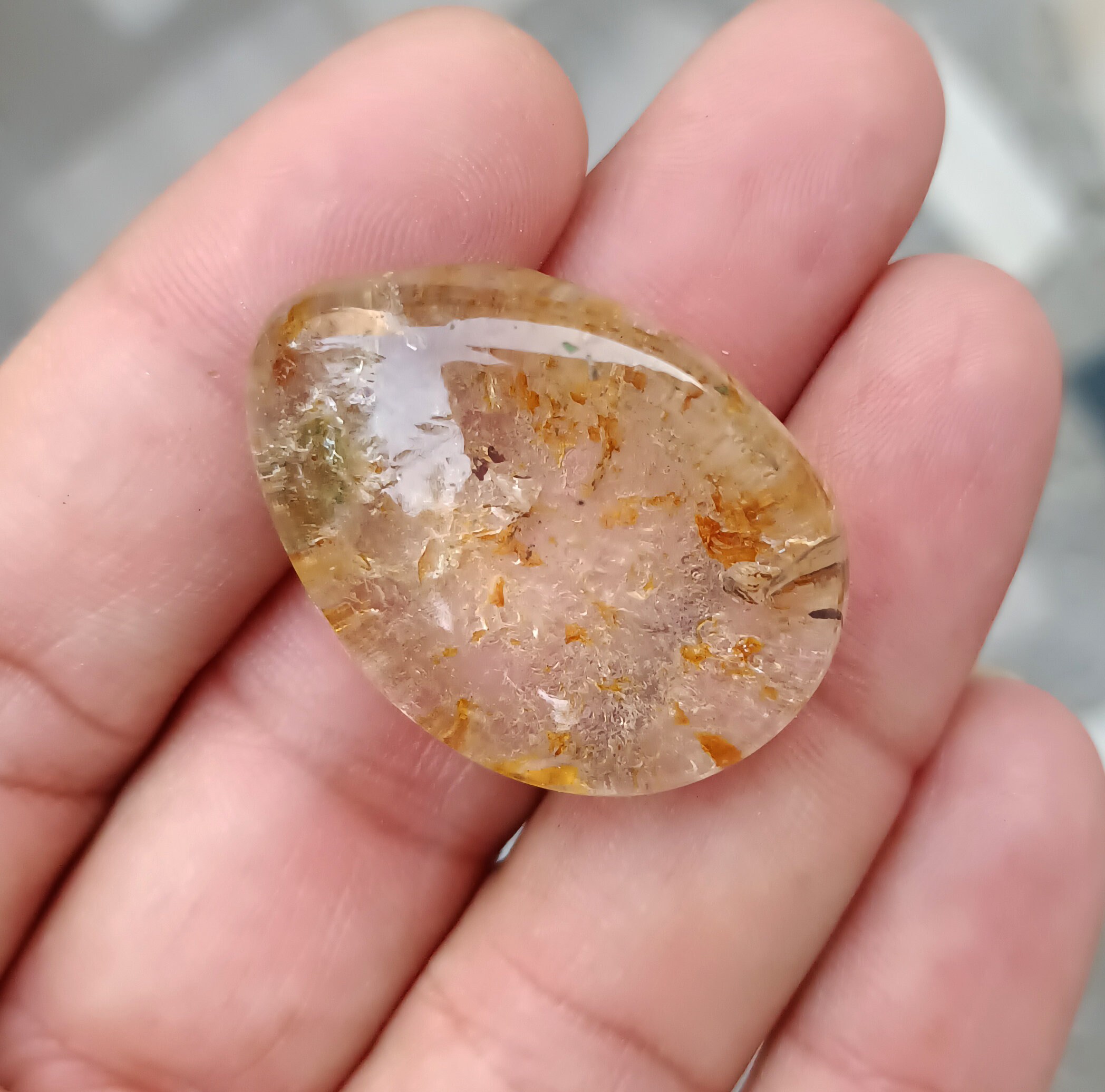 Garden Quartz Cabochon Garden Quartz stone loose garden | Etsy