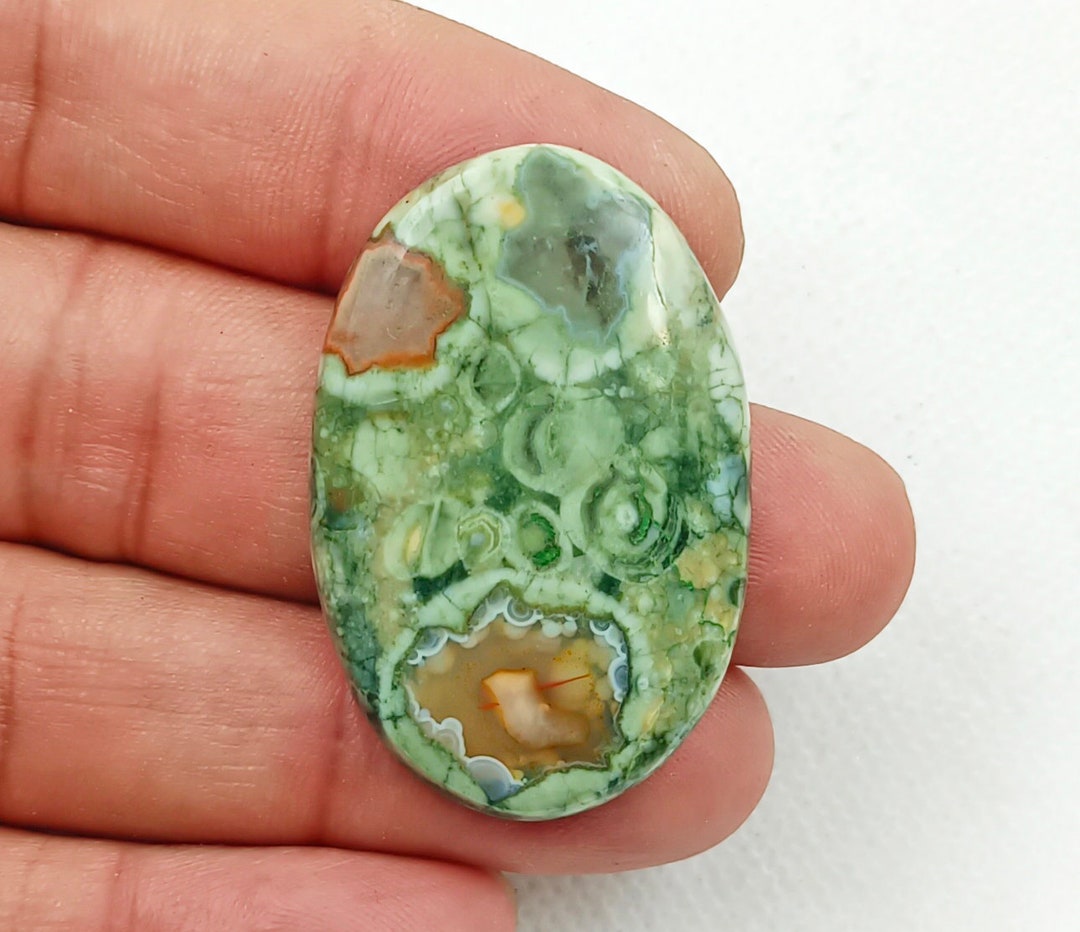 Rhyolite, Rainforest Jasper Cabochon, Rhyolite Jasper Loose Stone ...