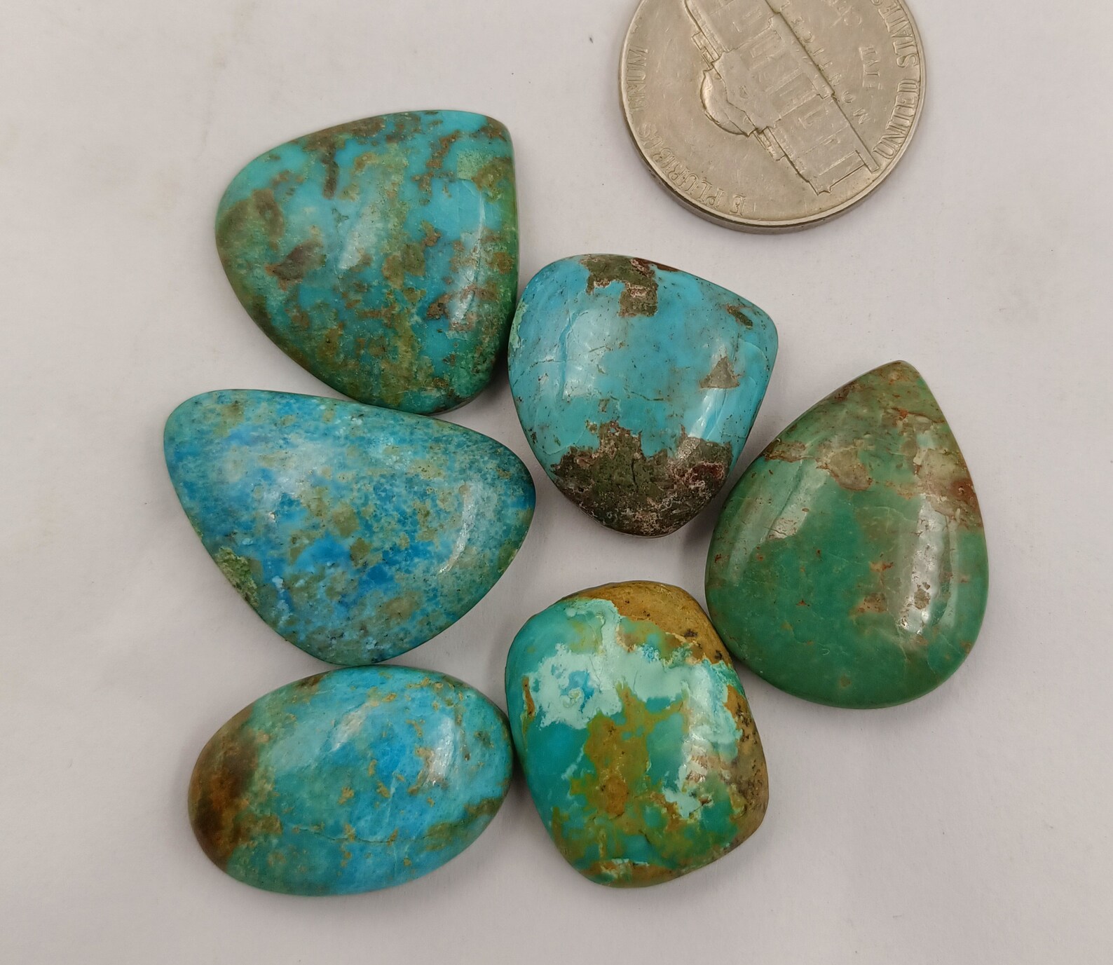Turquoise Gemstone Natural Turquoise Cabochon 6 Pcs Lot - Etsy