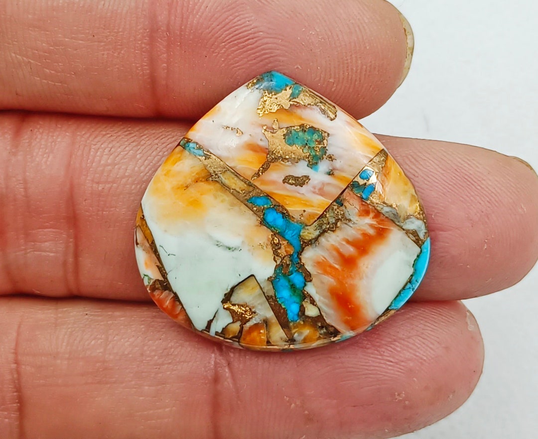 Spiny Oyster Mohave Turquoise Pear Shape Loose Smooth Polished - Etsy