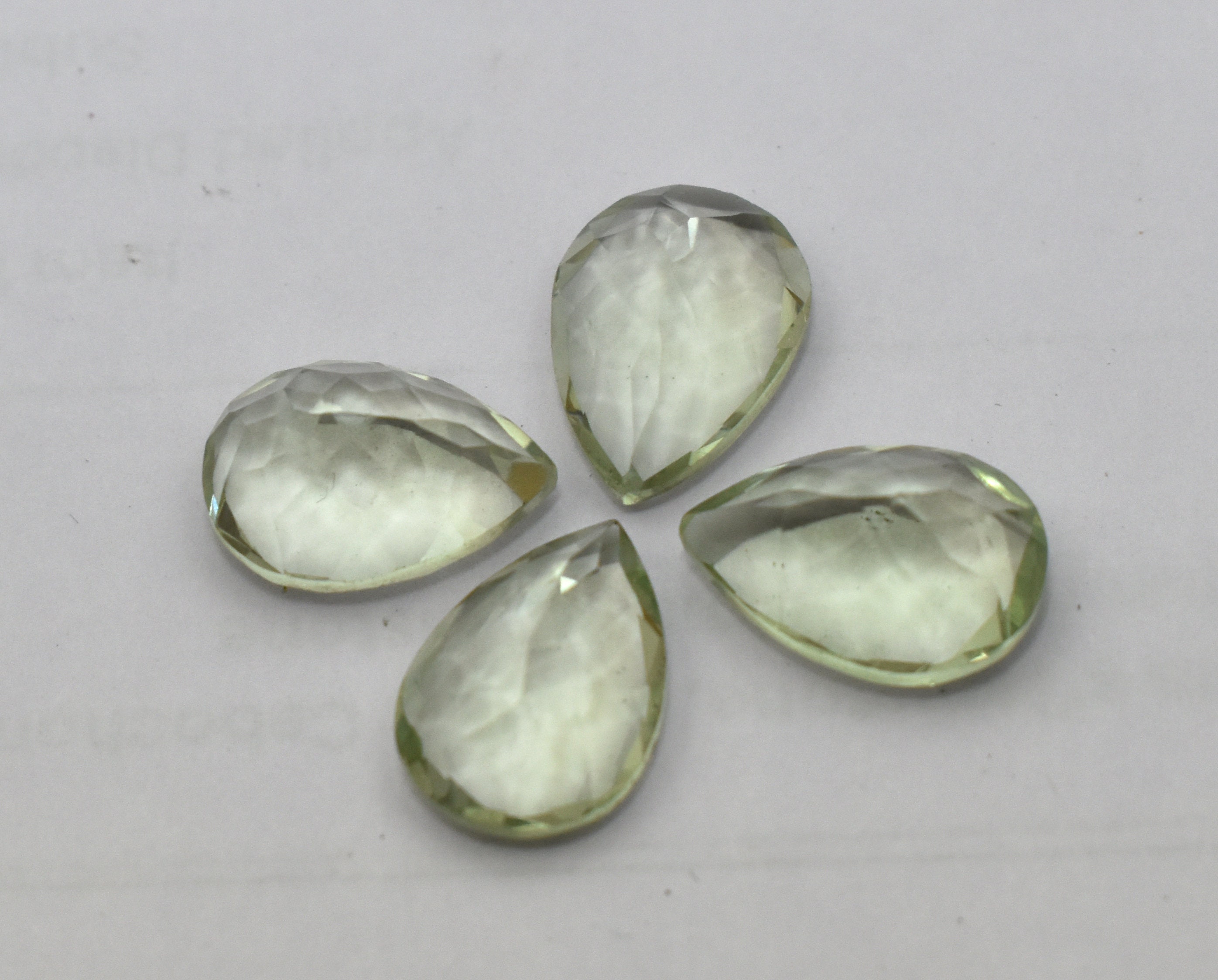 Natural Prasiolite, Prasiolite Gemstone, Teardrop Prasiolite Gemstone ...