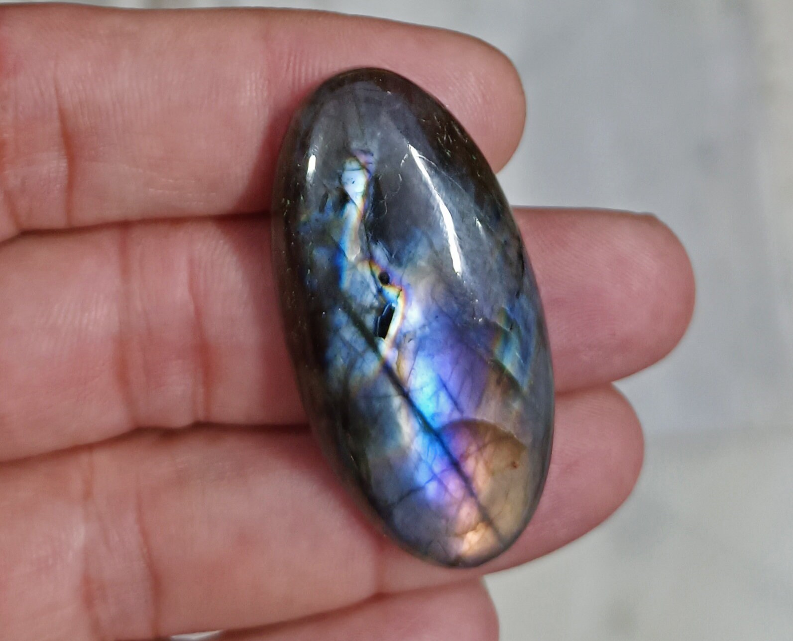 Purple Labradorite Natural Multi Flashy Labradorite Cabochon - Etsy