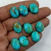 10 Pieces Blue Mohave Turquoise Oval Shape Loose Smooth Polished ...