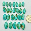 10 Pieces Blue Mohave Turquoise Oval Shape Loose Smooth Polished ...