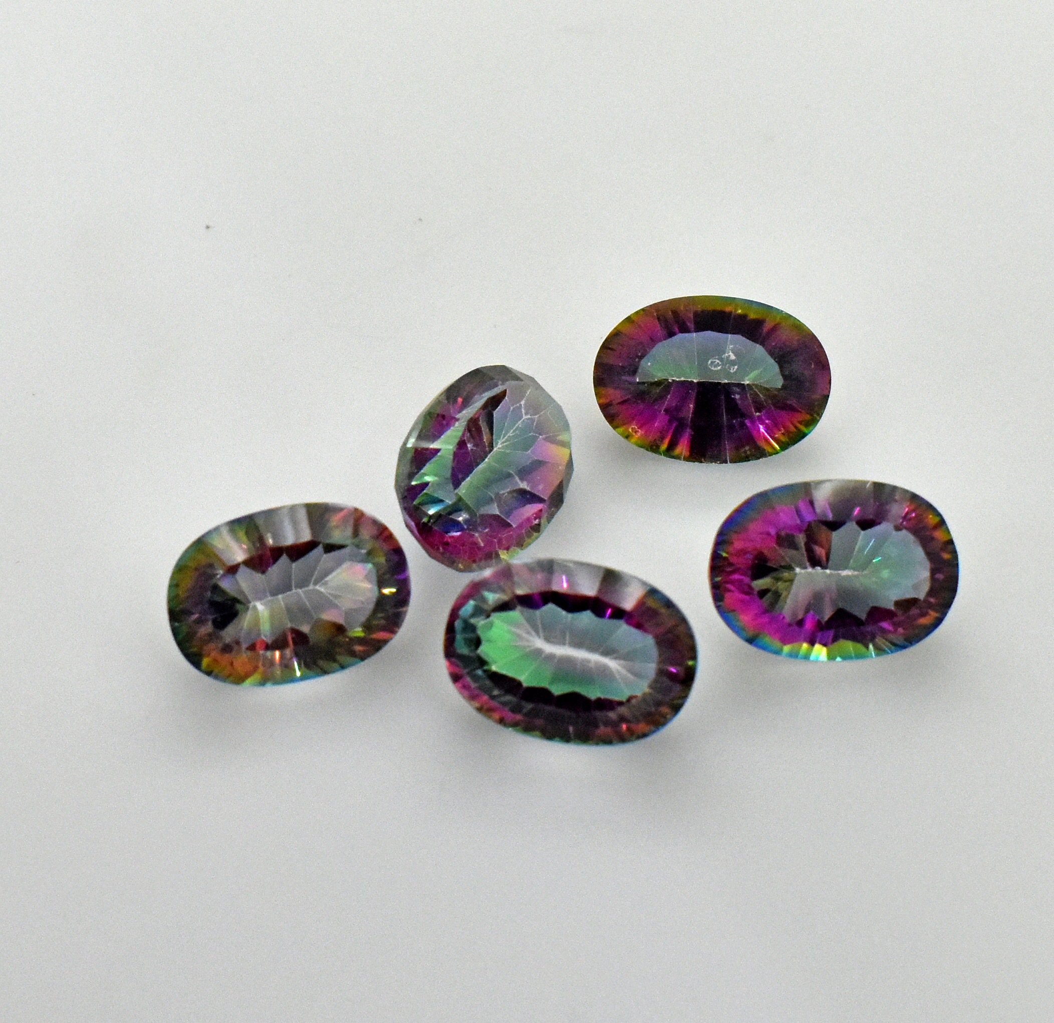 Mystic Quartz Loose Stone, Rainbow Mystic Quartz Matched Pair, 10x14 MM ...
