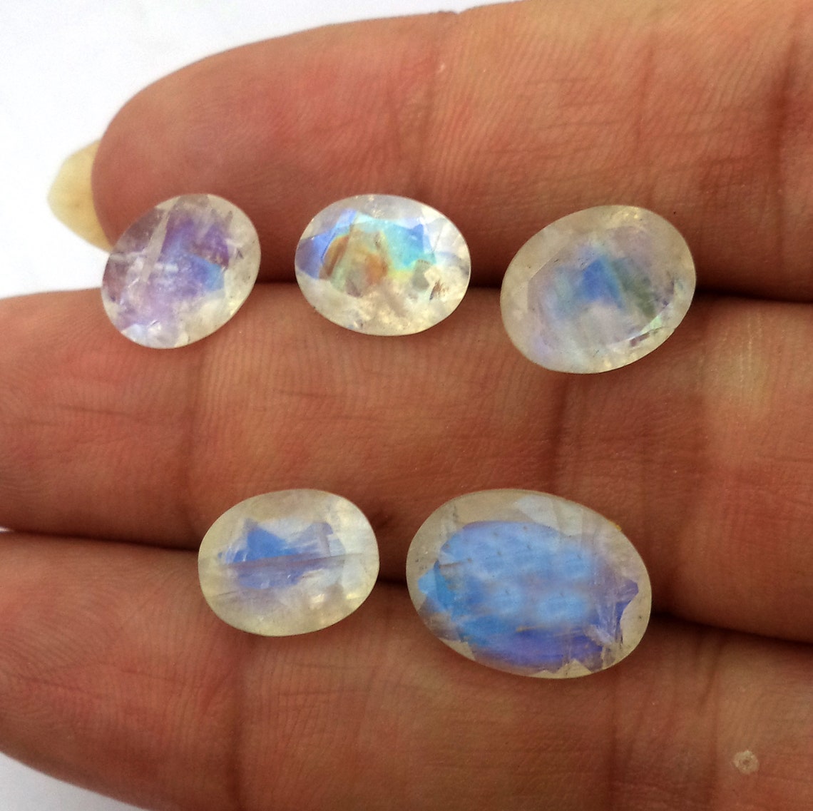 High Quality Natural Rainbow Moonstone Blue Fire Rainbow - Etsy