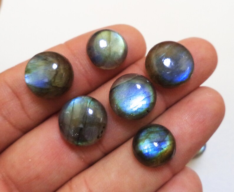 Labradorite Round, Labradorite Round Cabochon, Labradorite Lot, Loose ...