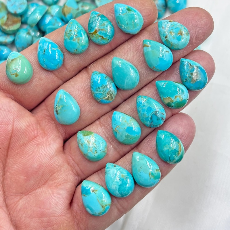Blue Turquoise Gem Cap - Etsy