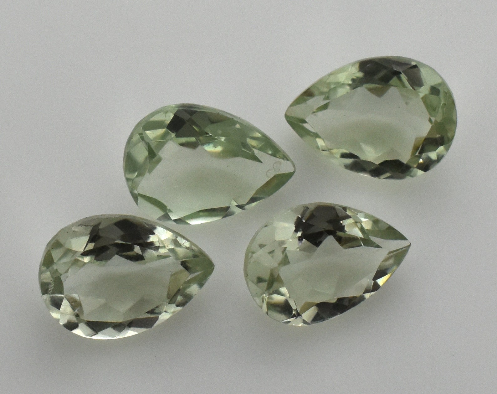 Natural Prasiolite Prasiolite Gemstone Teardrop Prasiolite - Etsy