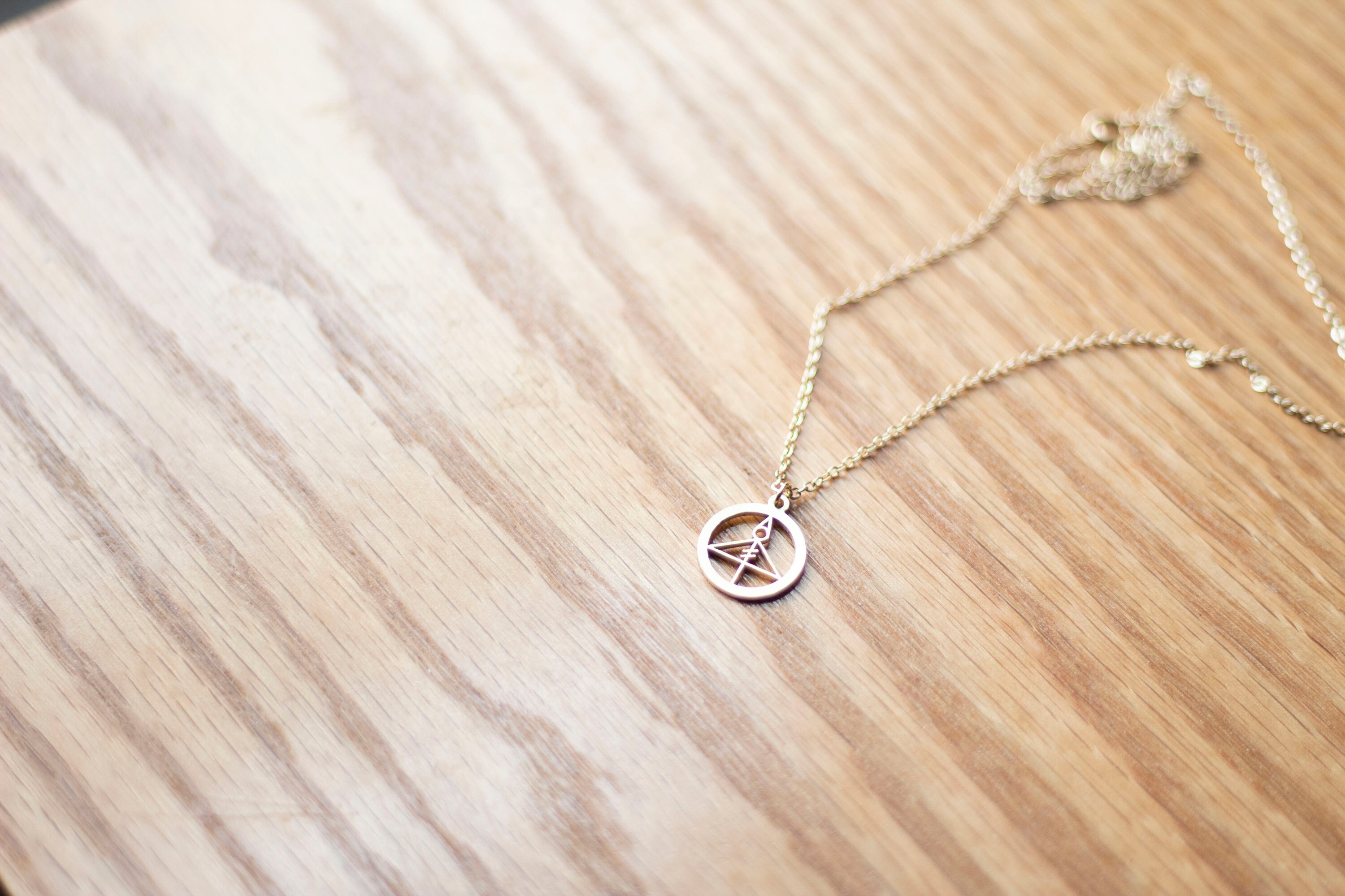 Brass Light Glyph Owl House Necklace - Etsy