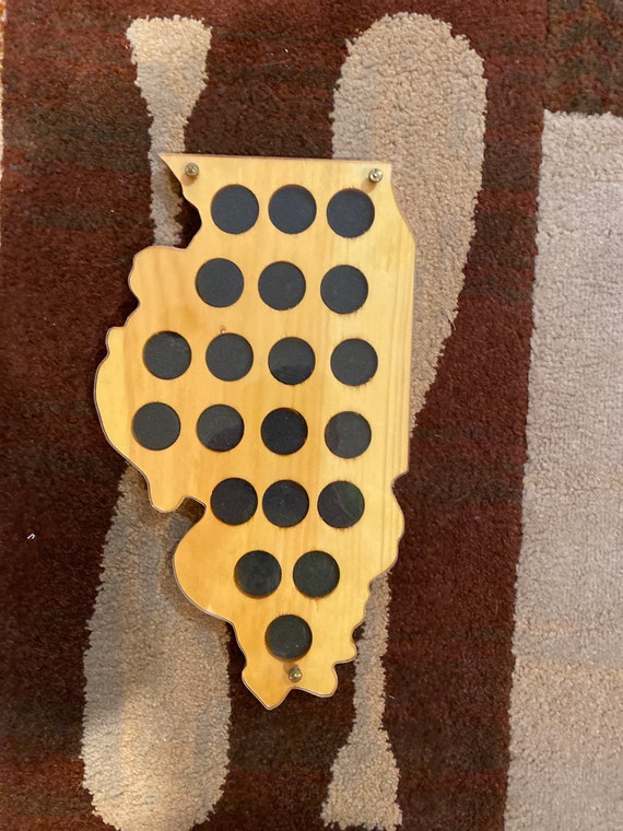 Illinois 20 Pin Pine Deer Pin Display Plaque | Etsy