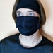 Black cotton cloth face mask adult Washable breathable | Etsy