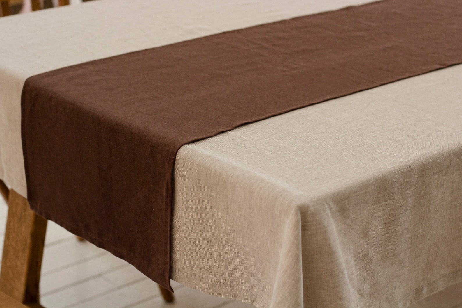 Linen Table Runner Kitchen Decor in 21 Colors Dining Wedding - Etsy