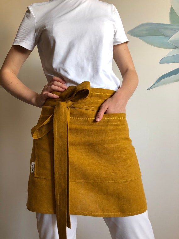 Half apron with pockets store