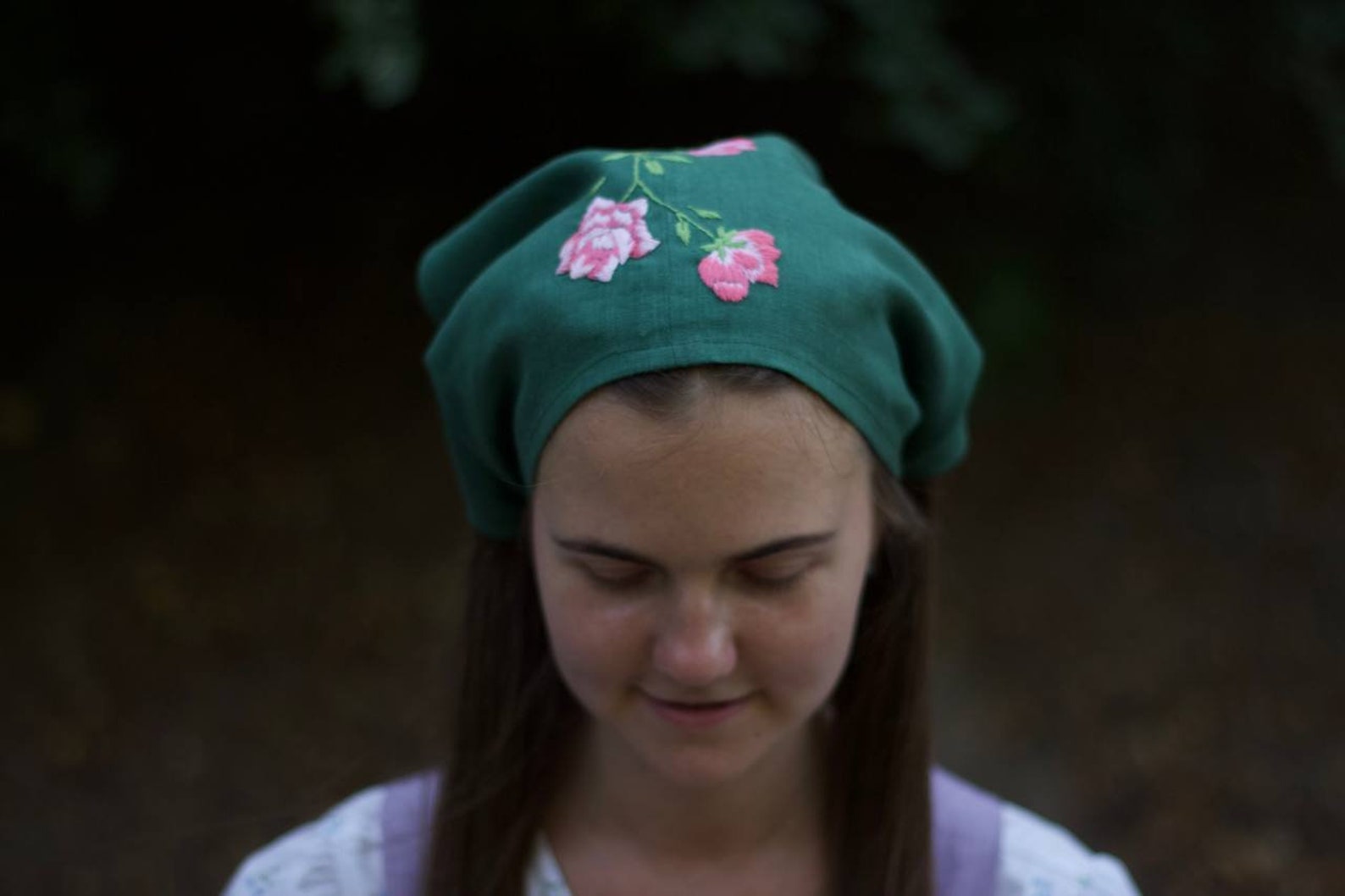 Linen Headscarf Cottagecore Hair Accessories Fall - Etsy