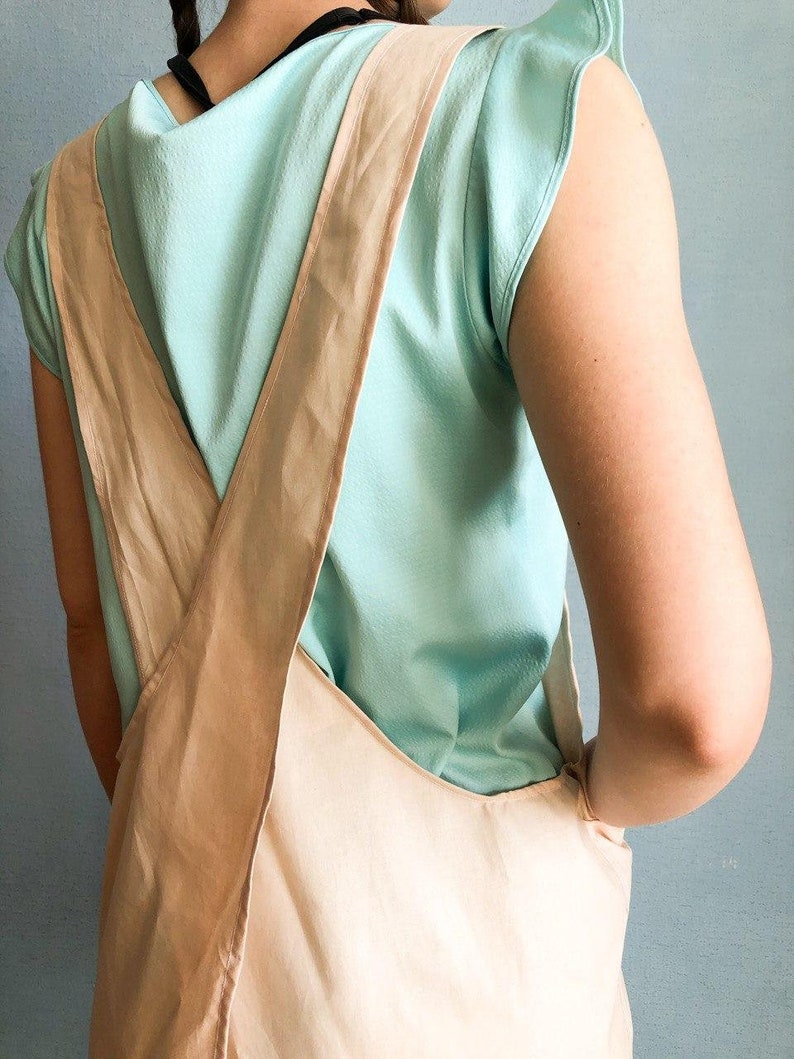 2 Japanese Apron Patterns for Women Men Kids Cross Back Apron - Etsy