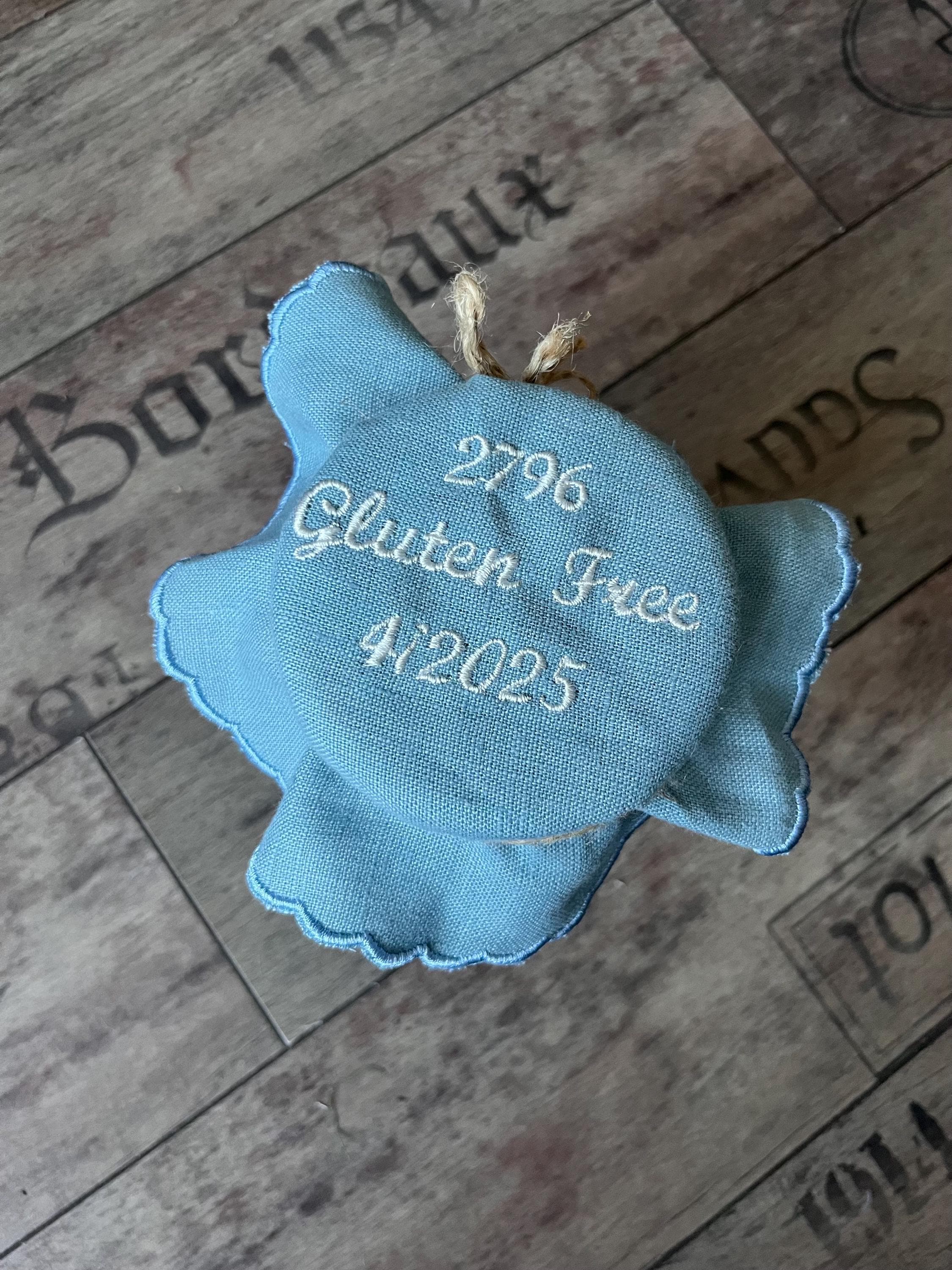 Embroidered Linen Jam Jar Lid Covers Logo Name Image, Personalized ...