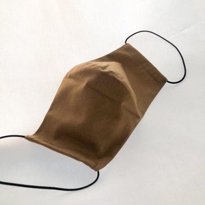 Beige Brown Face Mask Adults for Men Women Reusable Washable | Etsy