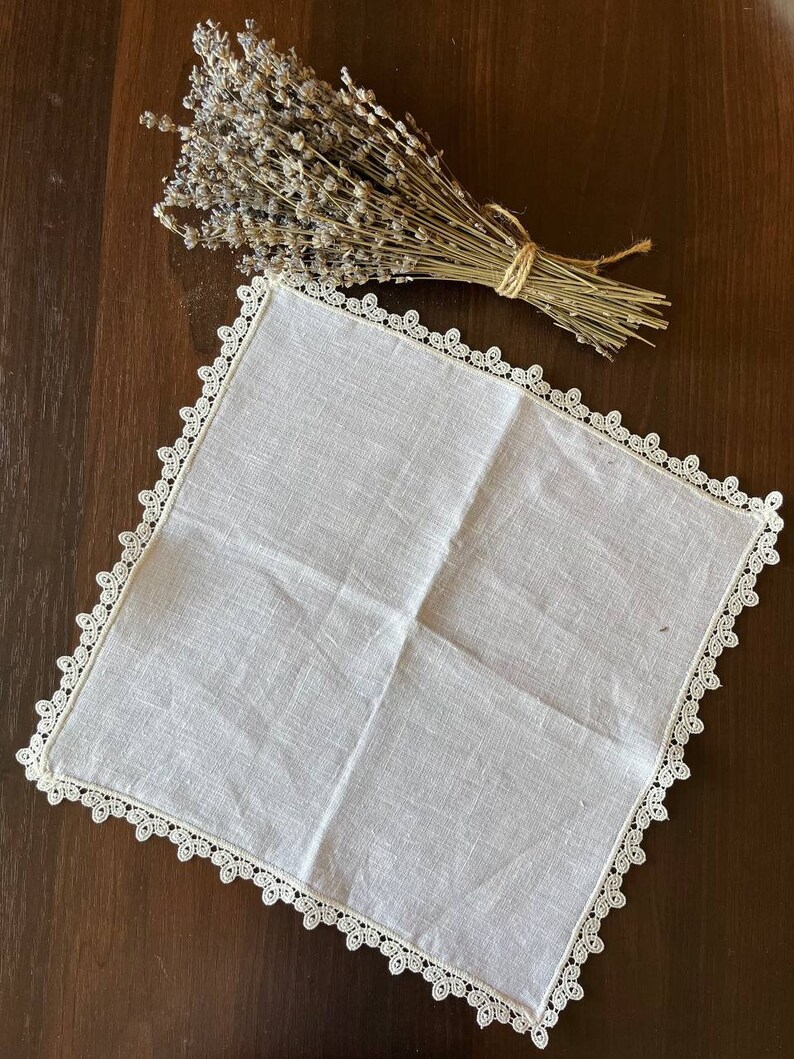 Embroidery Linen Handkerchief Wedding Gift Favors, Personalized ...
