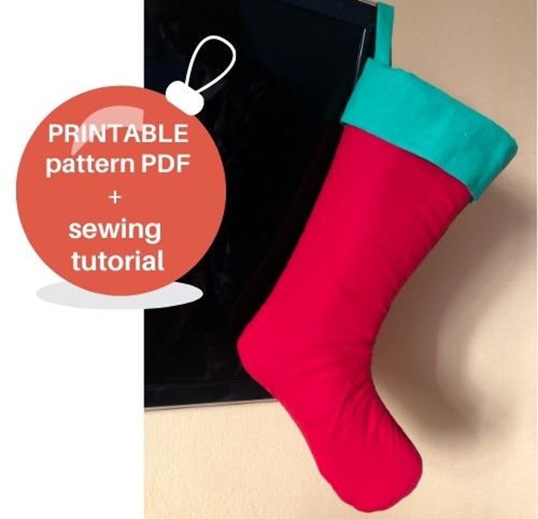 Christmas Stockings Sewing Pattern PDF, Xmas Night Elf Holiday ...