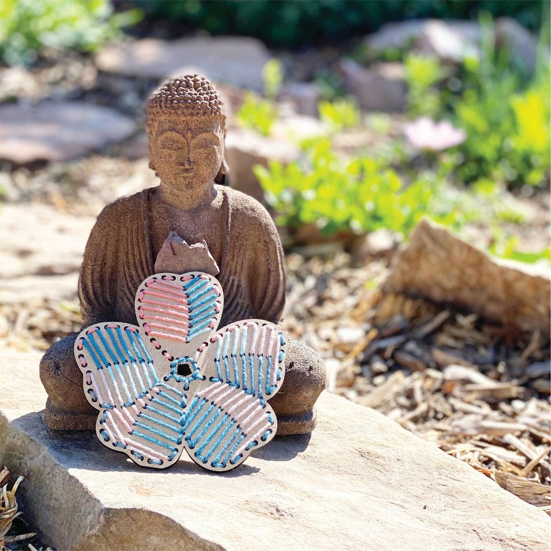 Hibiscus - Mindfulness String Art DIY Craft Project - Etsy