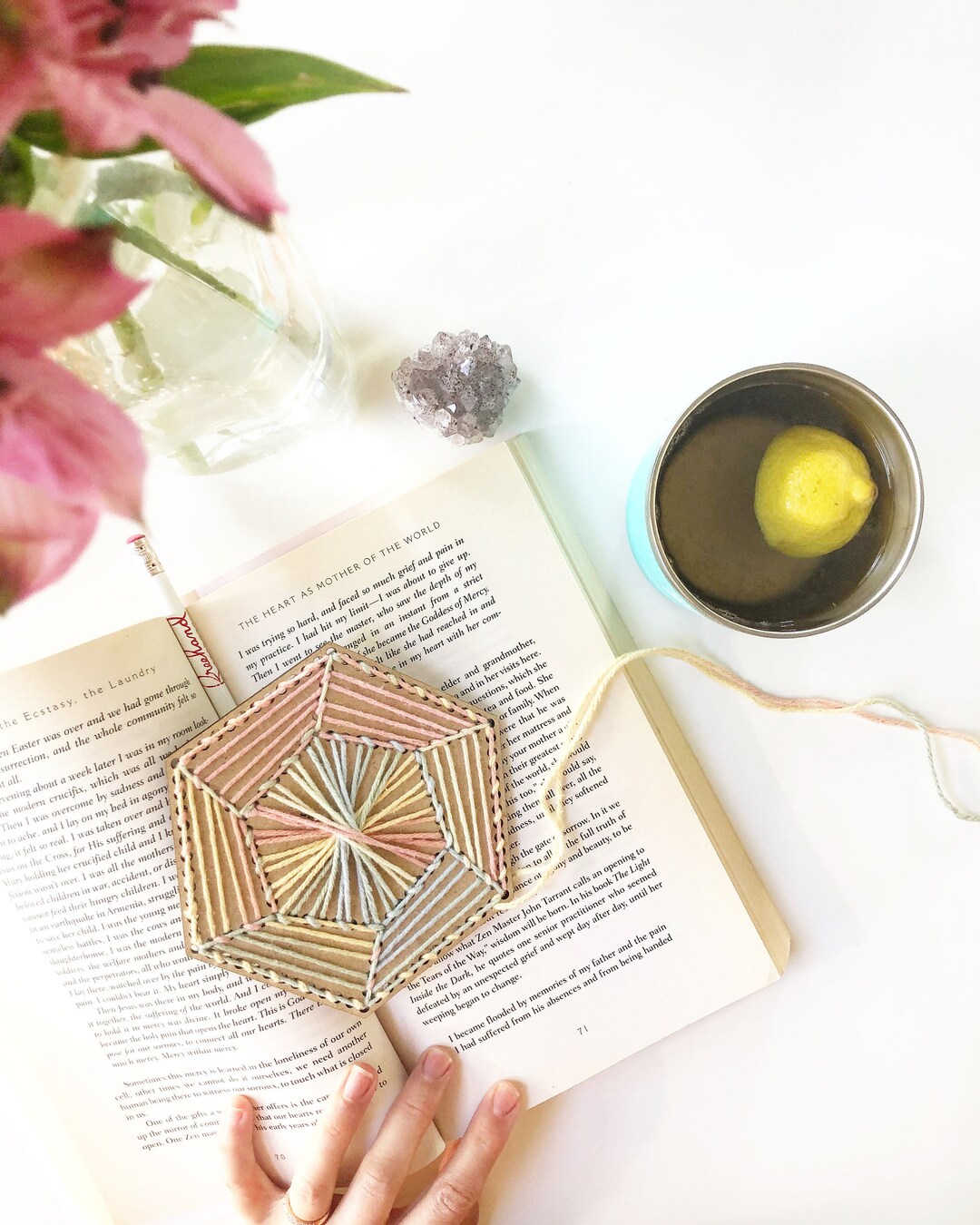 Hexagon - Mindfulness String Art DIY Craft Project - Etsy