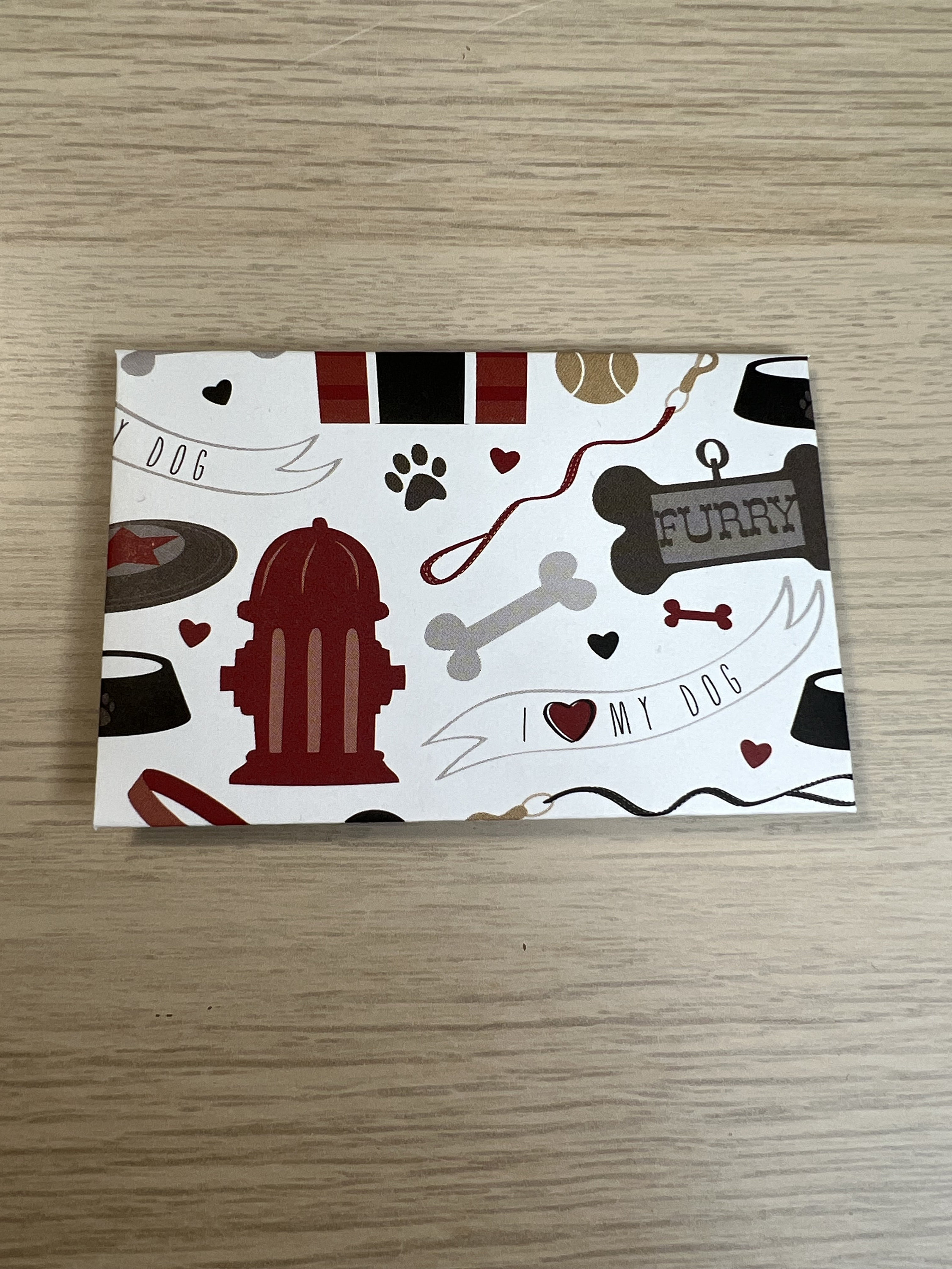I Love My Dog Gift Card Holder, Dog Lover Gift Card Envelope, Birthday ...