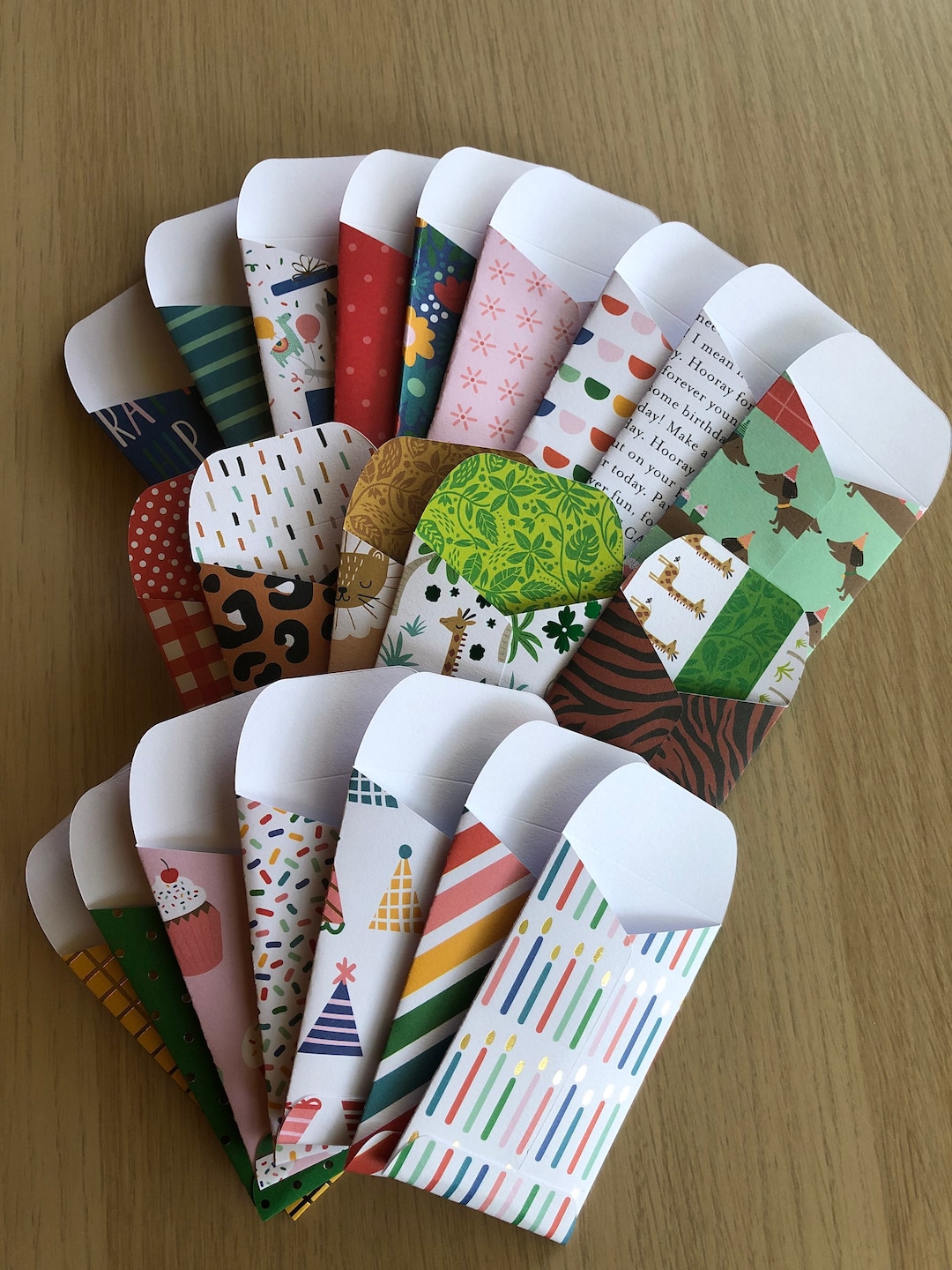 Set of 6 Gift Card Mini Envelopes, Multi-purpose Gift Card Holders - Etsy