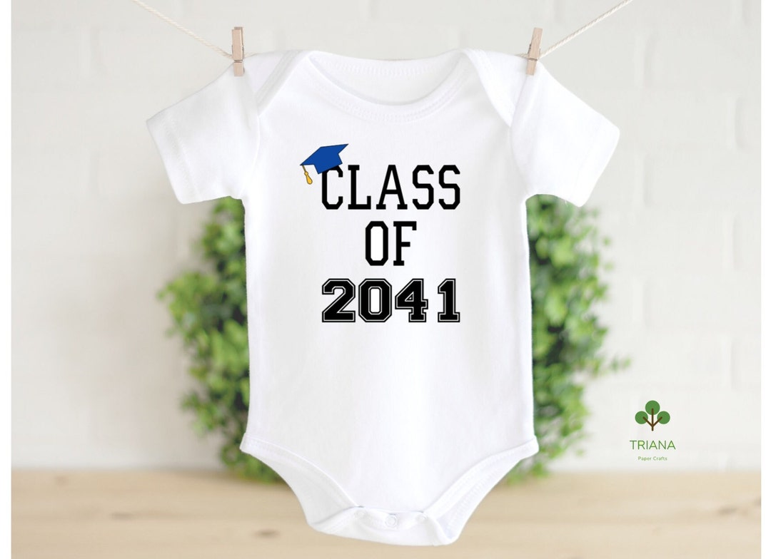 Custom Class of 2041 Bodysuit Teacher Baby Gift Grad Stuffed - Etsy