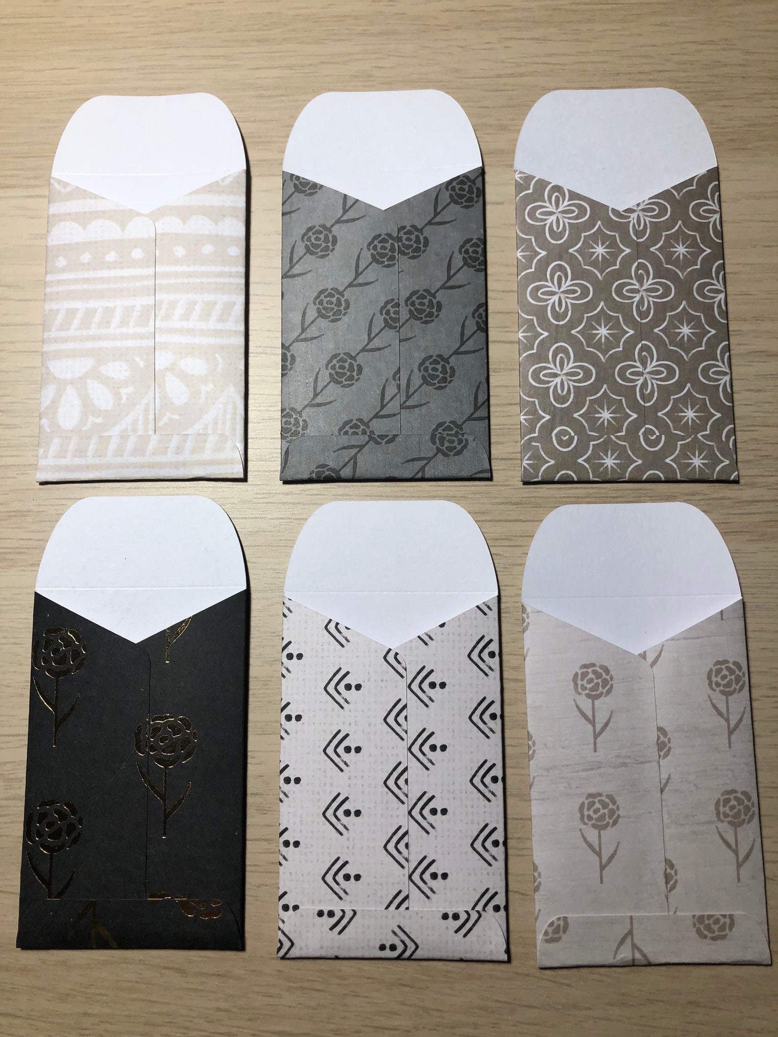 Set of 6 Gift Card Mini Envelopes, Multi-purpose Gift Card Holders - Etsy
