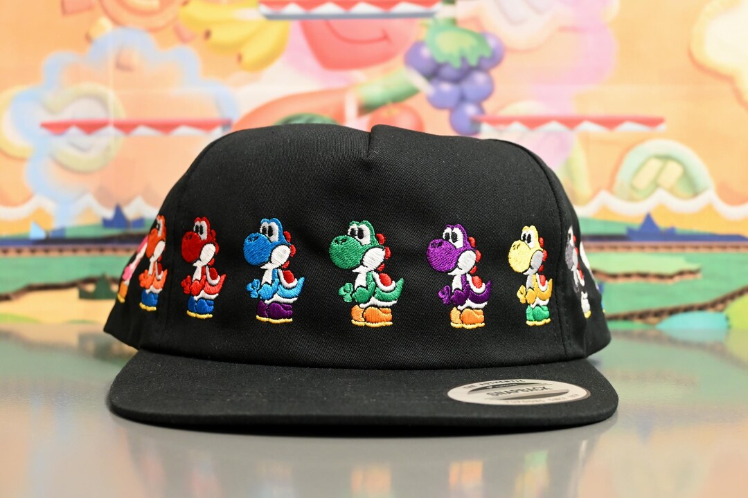 Yoshi Embroidered Hat - Etsy