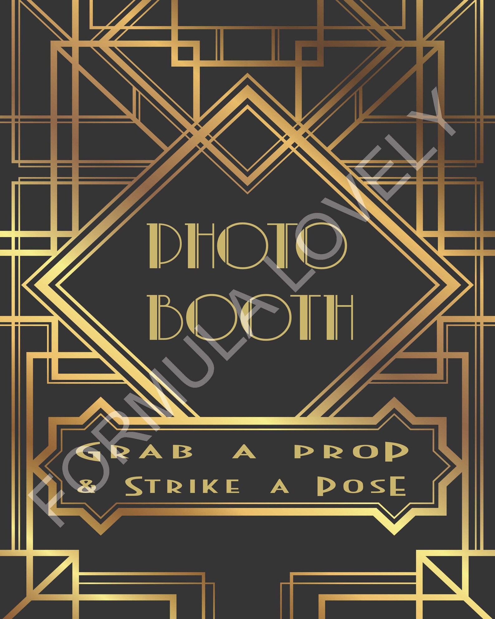 Roaring 20s Party Signs (digital Download) - Etsy