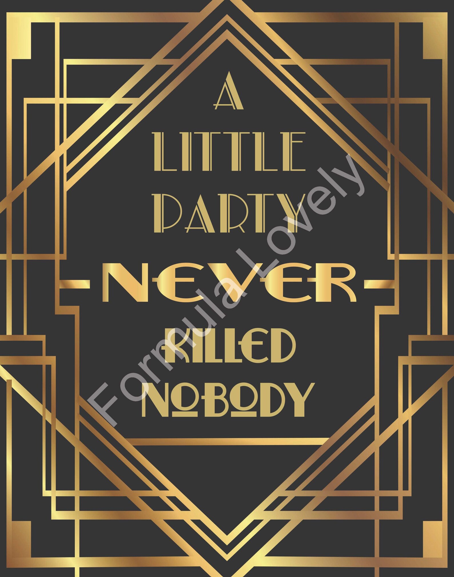 Roaring 20s Party Signs (digital Download) - Etsy