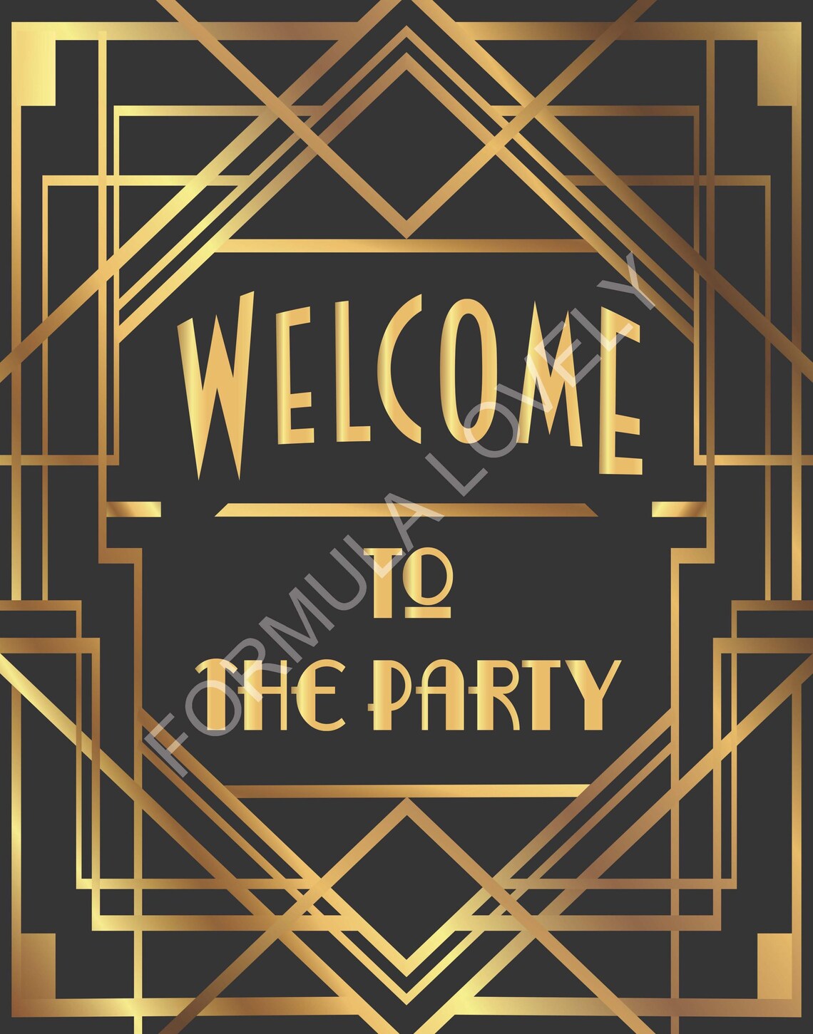 Roaring 20s Party Signs (digital Download) - Etsy