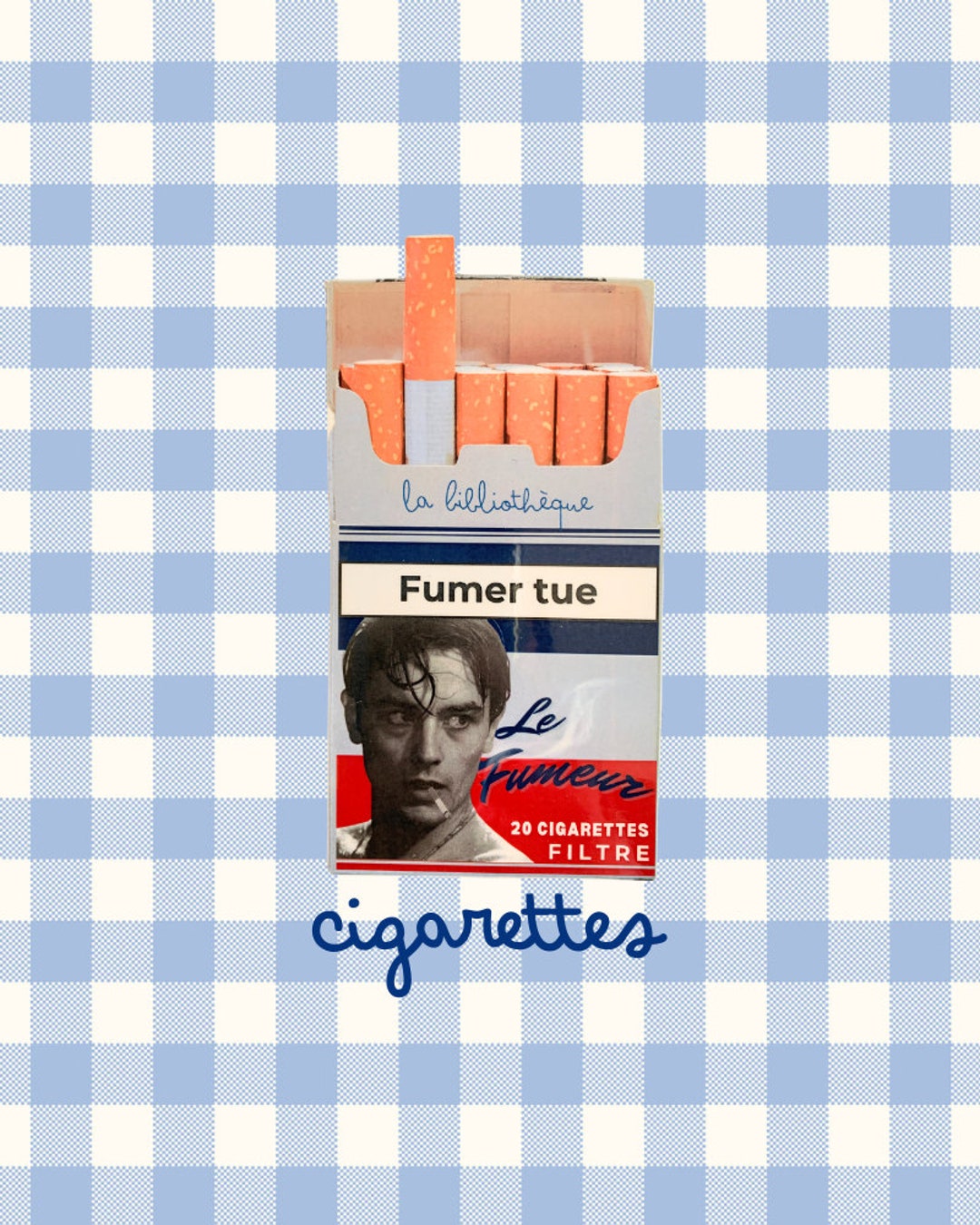 Alain Delon Pack of Cigarettes Bookmark - Etsy