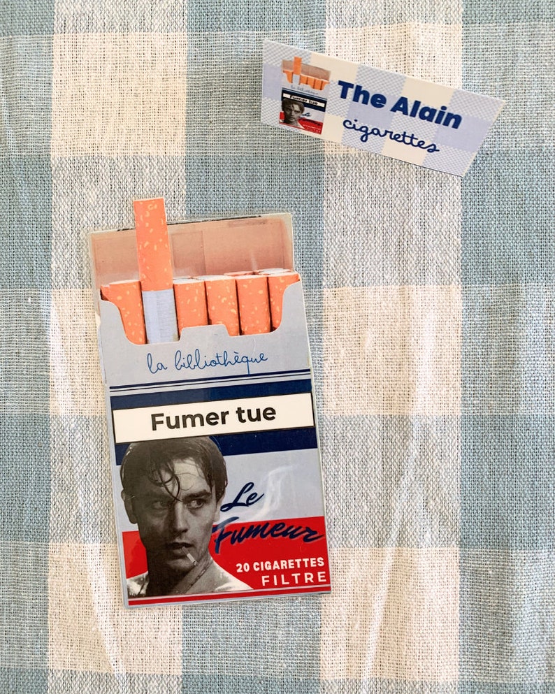 Alain Delon Pack of Cigarettes Bookmark - Etsy