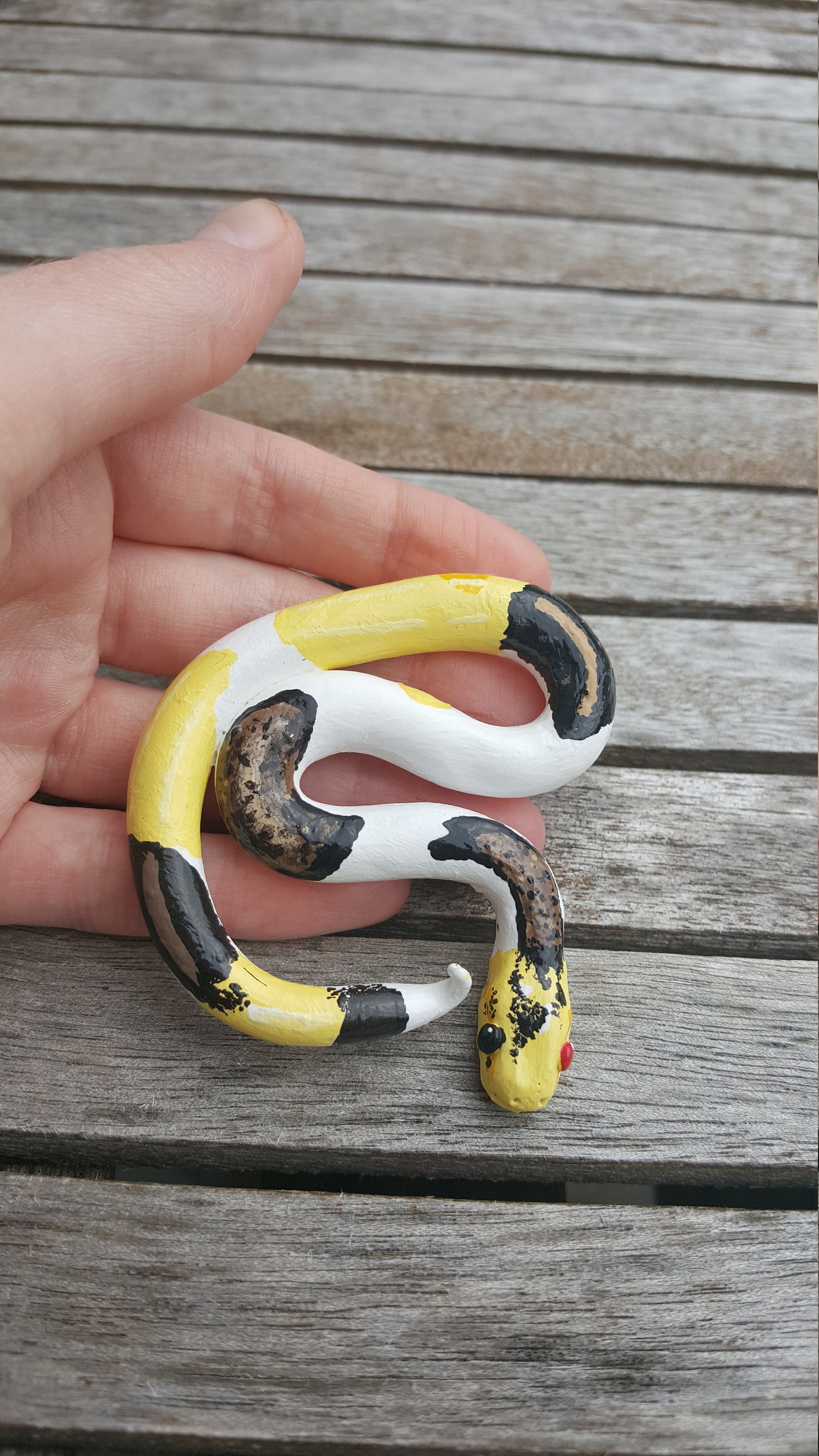 Skittles the Ball Python Sculpture Handmade Polymer Clay | Etsy