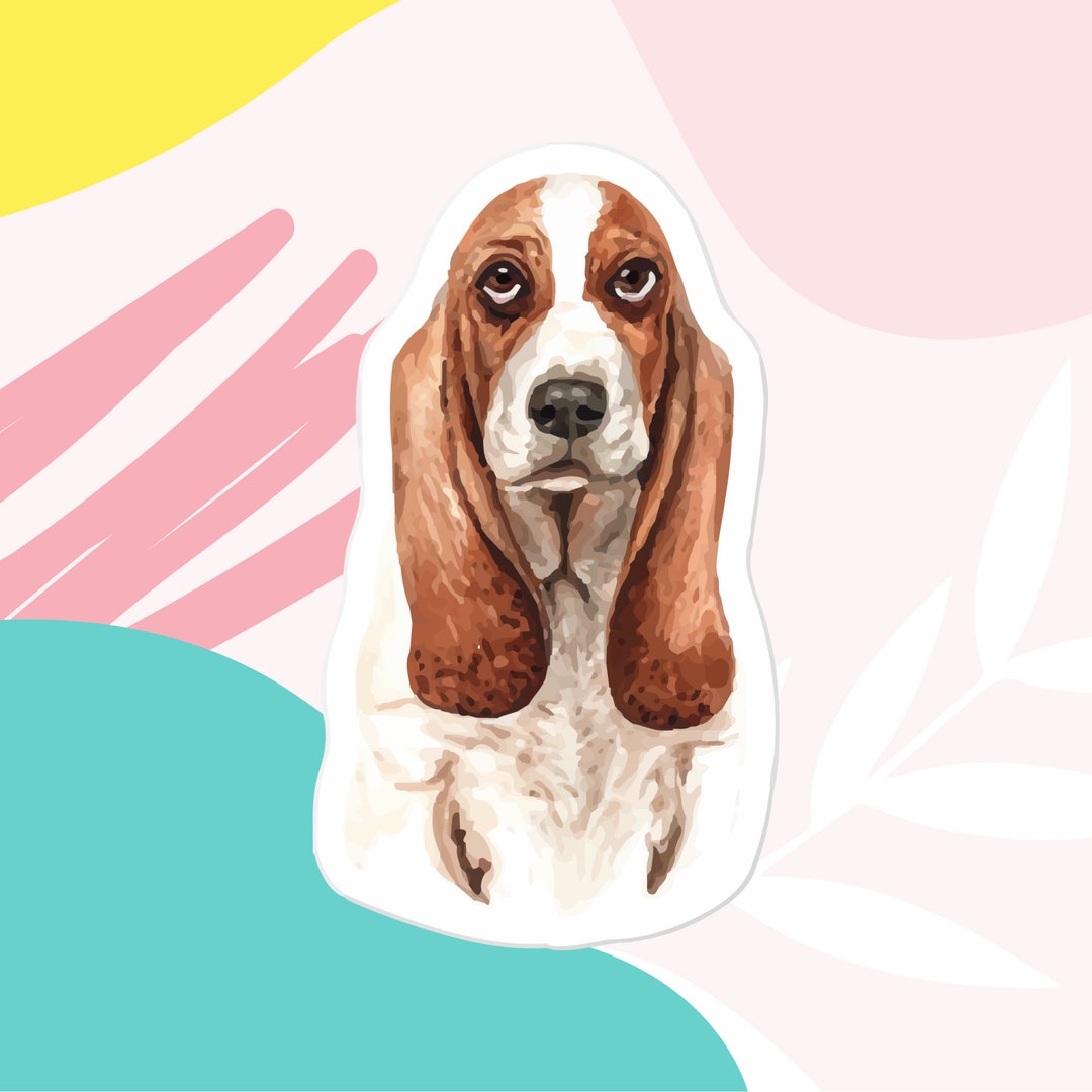 Basset Hound Sticker for Basset Hound Owners Cute Basset Hound Dog ...